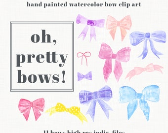Popular items for watercolor bow on Etsy