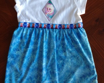 Frozen dress (6-12)