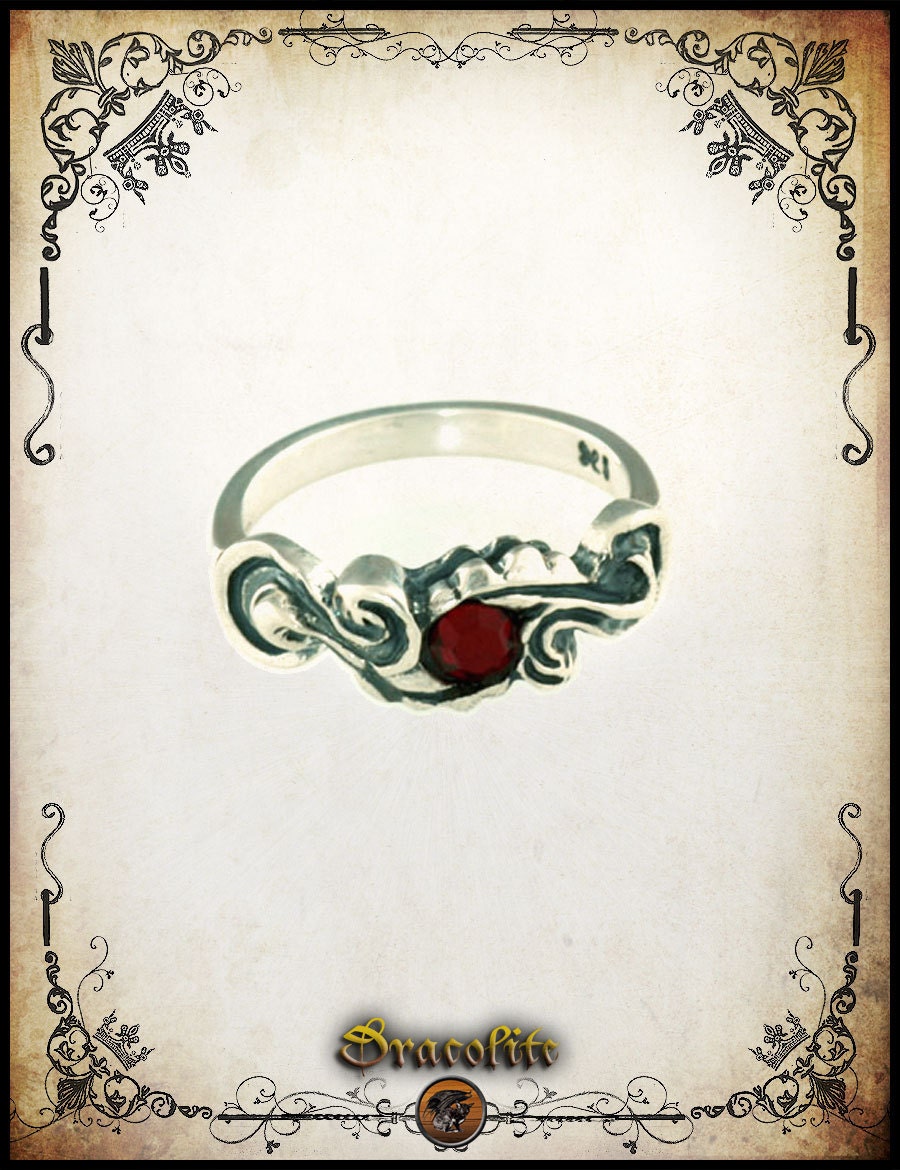 Milady Medieval wedding ring Sterling silver 925 by Dracolite
