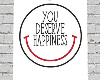 Popular items for happy poster on Etsy