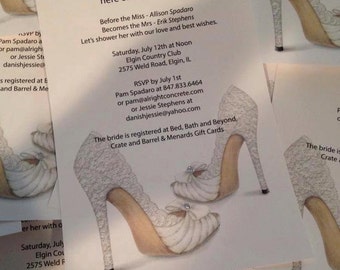 Popular items for shoe invitations on Etsy