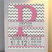 Baby boy nursery art monogram nursery art new baby birth