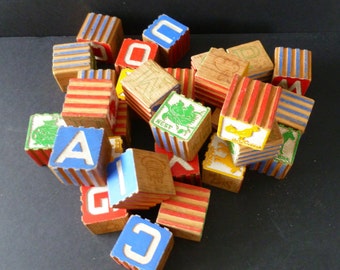 Popular items for old wooden blocks on Etsy