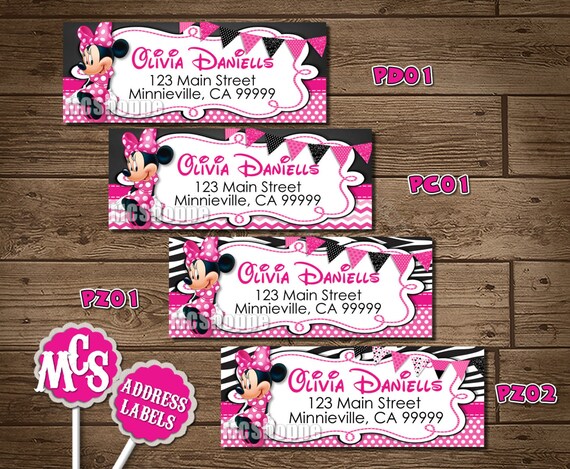 ADDRESS LABELS MINNIE Mouse Minnie Mouse Address Labels address-labels-minnie-mouse-minnie-mouse-address-labels
