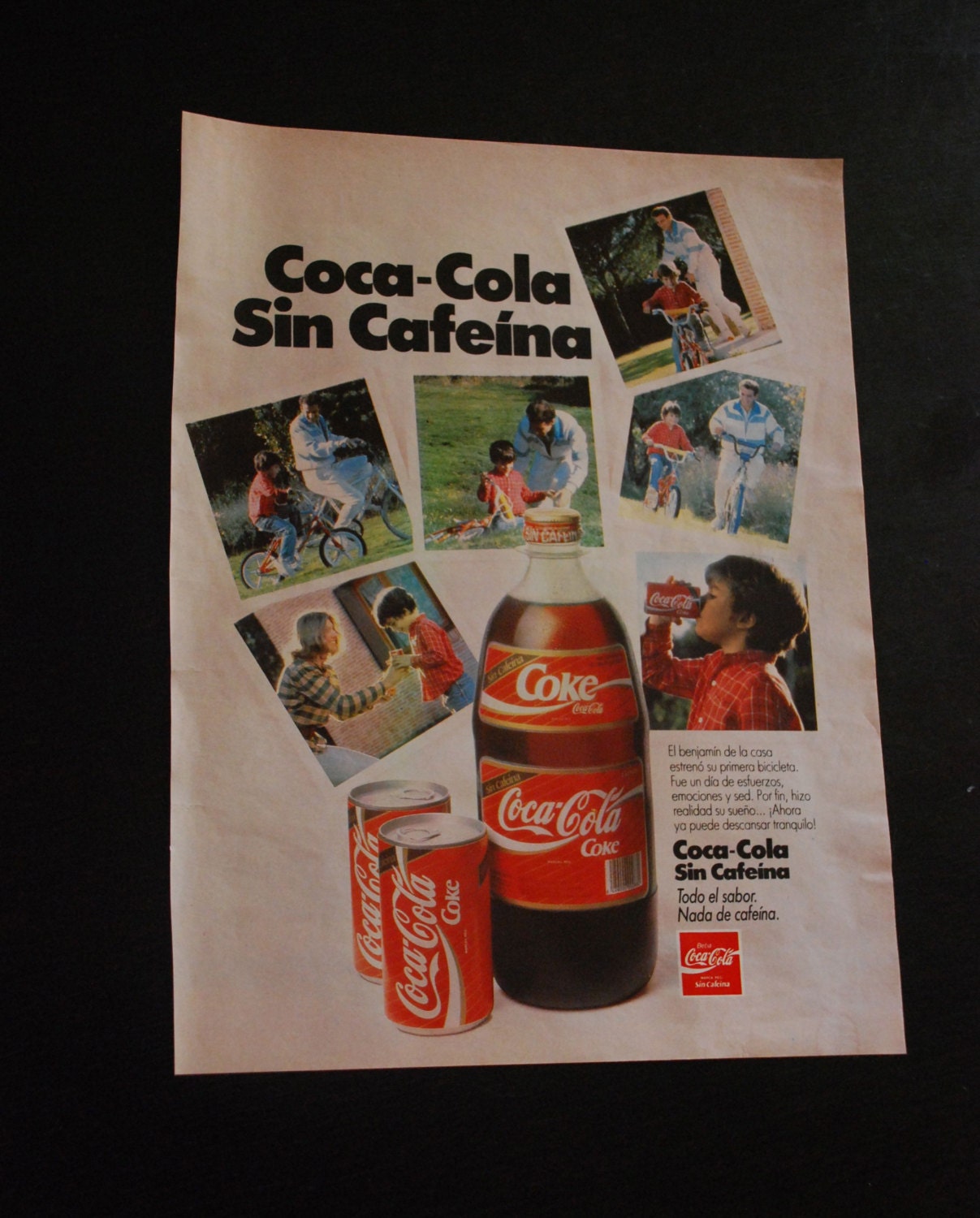 Vintage ads from 1970 Coca Cola Coke without caffeine