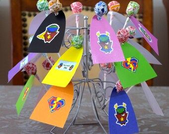 Superhero lollipops | Etsy