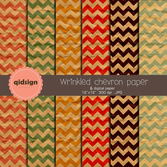 Wrinkled Chevron Digital Paper for scrapbook paper photography