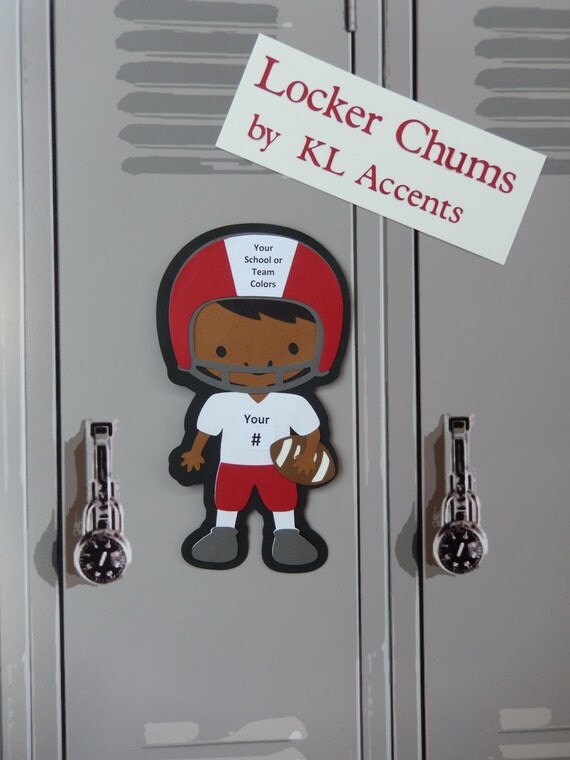 Football Locker Decorations. Personalize your own Locker Chum