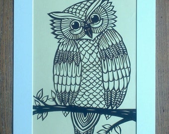 Bird papercut | Etsy