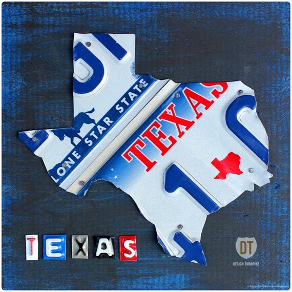 Texas State License Plate Wall Decal 48389