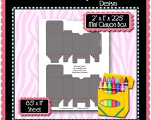 Popular items for crayon box template on Etsy