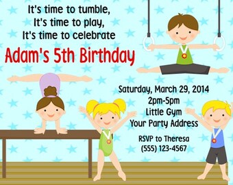 Popular items for sky zone invitation on Etsy