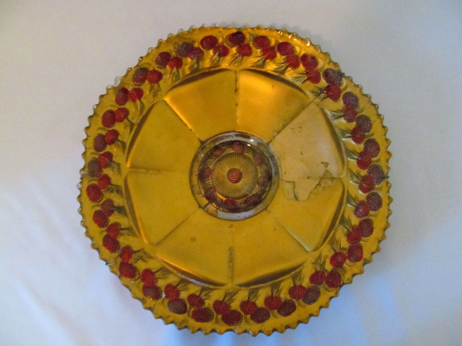 Antique GOOFUS GLASS PINECONE Pattern Plate – Haute Juice