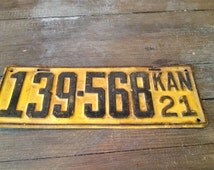 Popular items for yellow license plate on Etsy