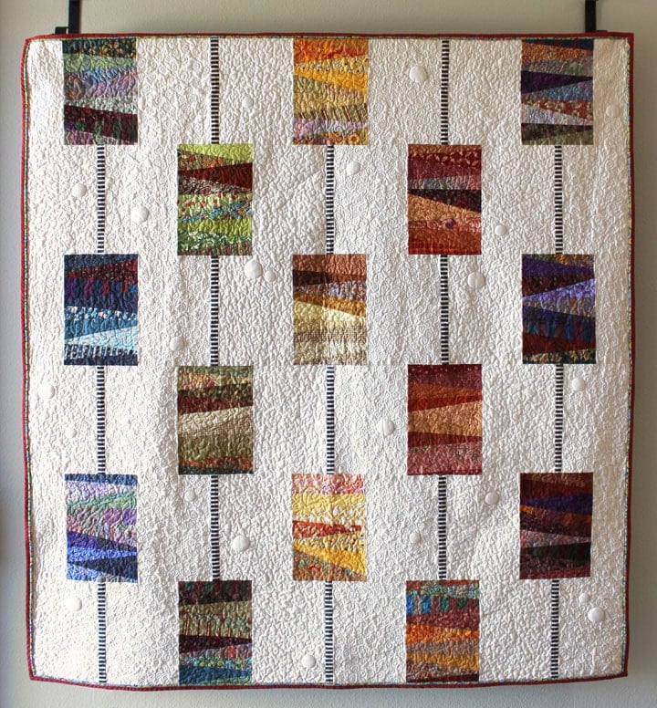 Modern quilt pattern scrappy quilt Beads on a