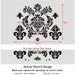 Large Wall Damask Stencils Danielle Reusable Allover Pattern
