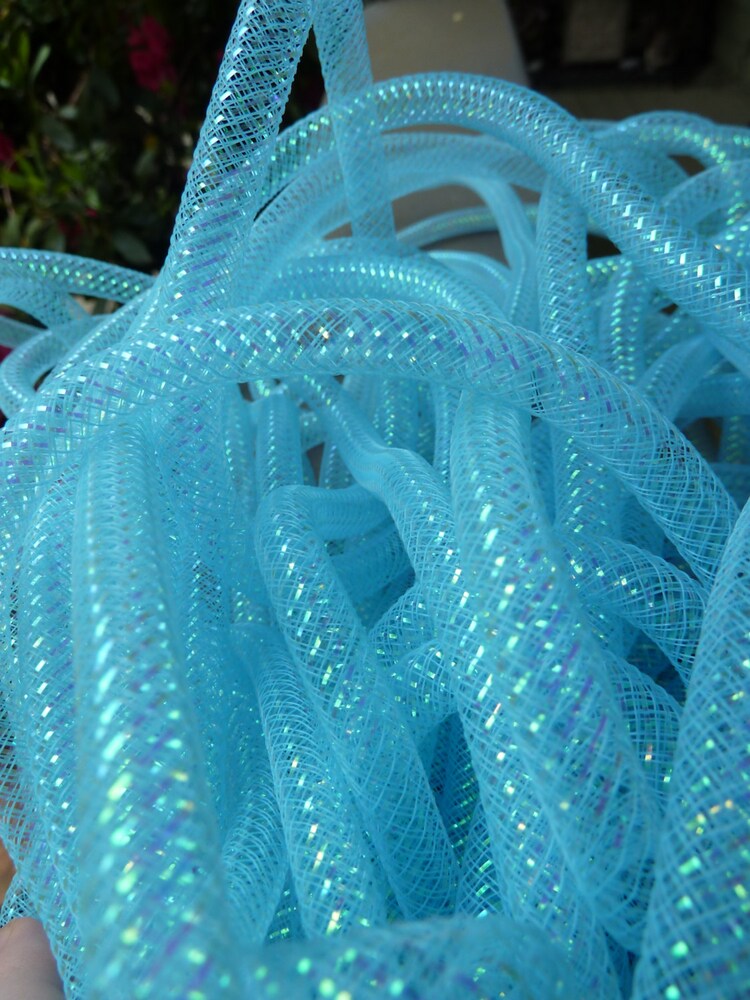 Mini Metallic Light Blue Tubular Crin Cyberlox 1/4 5 by TariSells