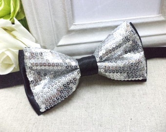 Popular items for sequin bow tie on Etsy