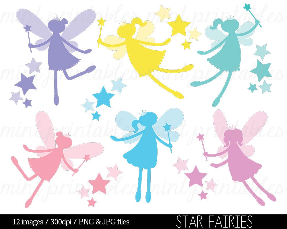 Fairy Silhouette Digital Clipart Clip Art Clipart Fairies
