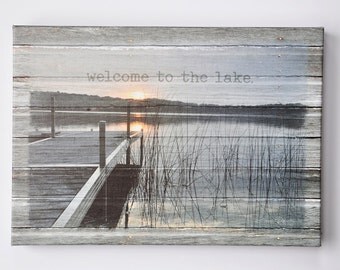 Popular items for welcome to the lake on Etsy