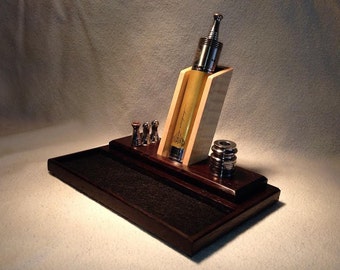 Items similar to Wooden Curved Batman Bat-Signal E-Cig Vape Holder ...