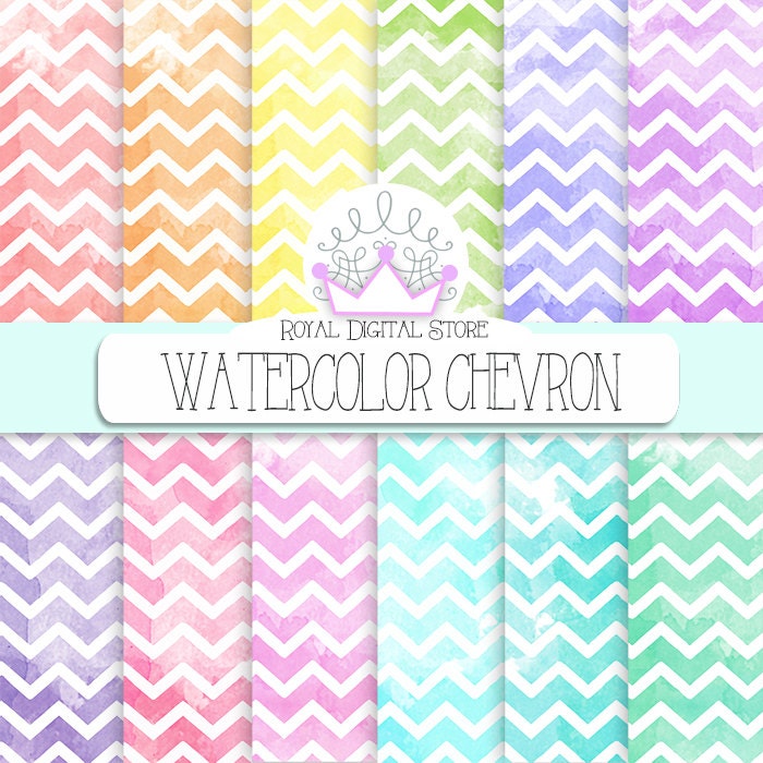 pastel chevron | The Royal Digital Store