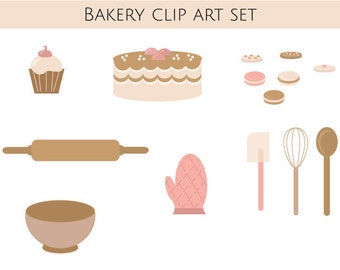 Popular items for bakery clip art on Etsy