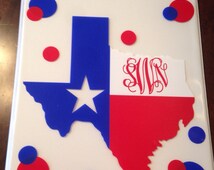 Popular items for texas monogram on Etsy