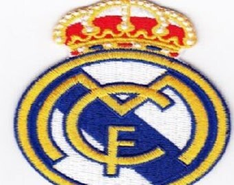 Real Madrid FC Embroidered Iron on Patch - Madrid Crest Soccer Badge ...