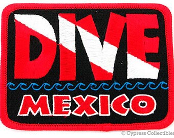 500 Dives DIVER DOWN FLAG Patch Scuba Diving by SouvenirPatch