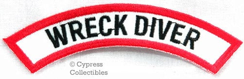 WRECK DIVER Certification Chevron PATCH Scuba by SouvenirPatch