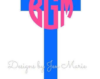Popular items for cross monogram on Etsy