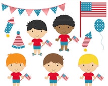 Popular items for 4th of july clipart on Etsy