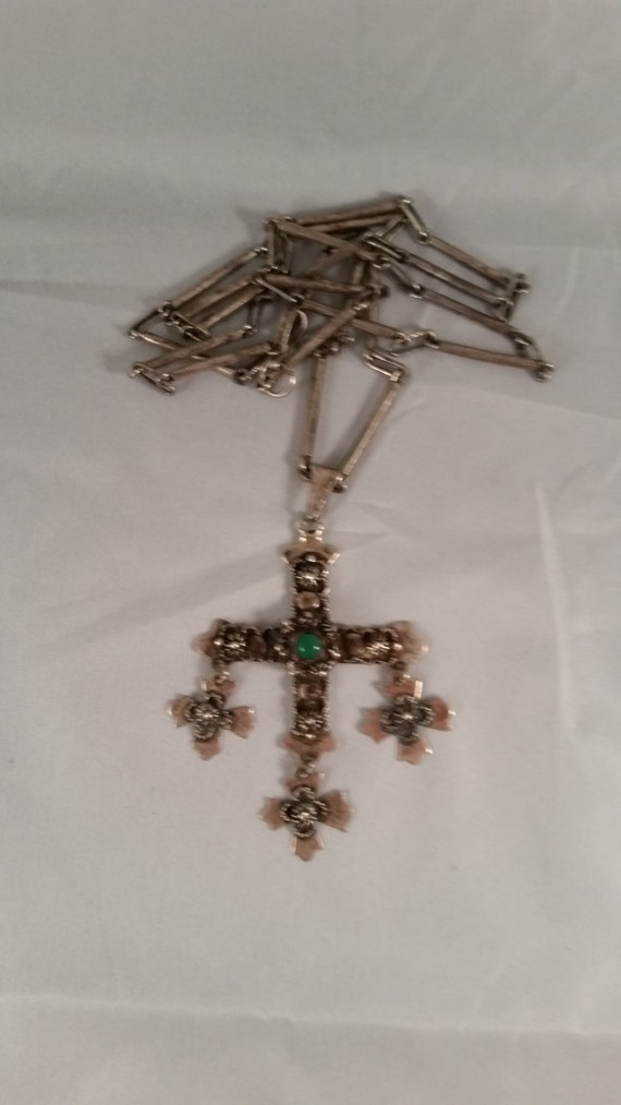 Items Similar To Silver Jade Necklace Vintage Sterling Silver Mexico