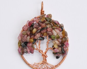 Handmade Tree Of Life Pendant With Citrine by CayleeBeadedJewelry