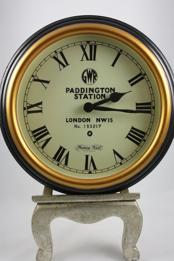 Vintage Paddington Station London Clock by Thomas Kent Made