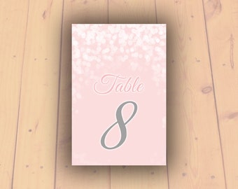 Popular items for pink table number on Etsy