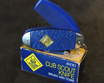 Cub Scout Knife *Brush & Comb Set* Vintage Avon for Men