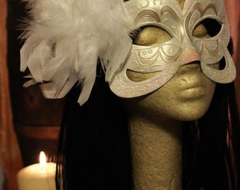 Swan masquerade mask | Etsy