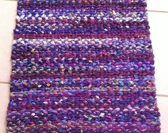 Popular items for purple rag rug on Etsy