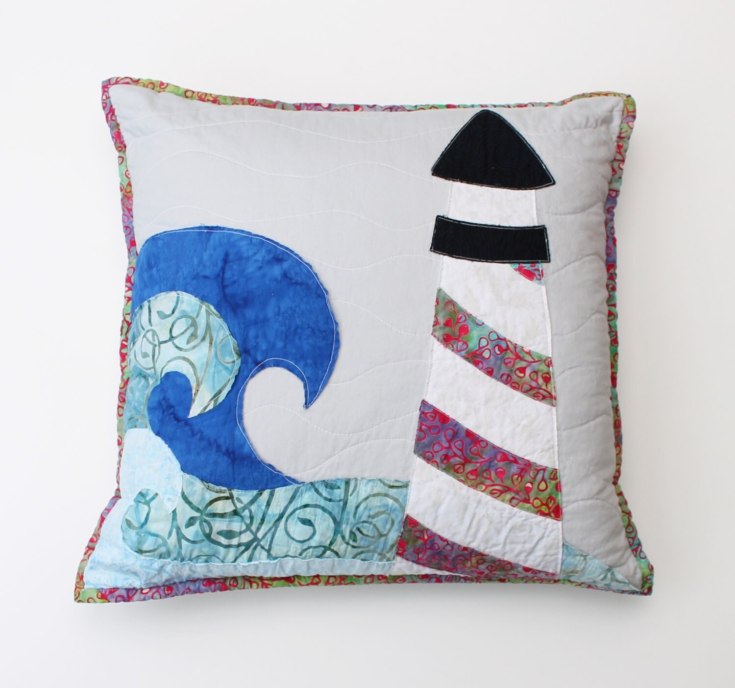 Lighthouse Applique Pillow Pattern Digital Download PDF