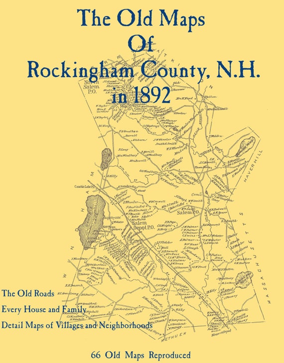 The Old Maps of Rockingham County New Hampshire in 1892