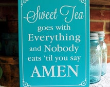 Popular items for sweet tea sign on Etsy