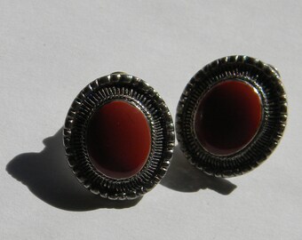 Rust color earrings | Etsy