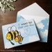 INSTANT DOWNLOAD Father's Day Bumble Bee Card I wanna bee