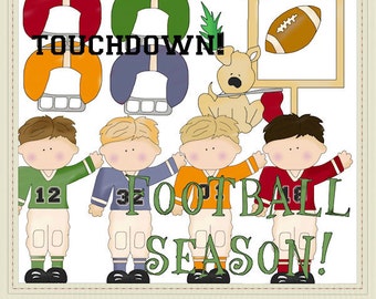 Football Season Clipart Graphics by Cheryl Seslar