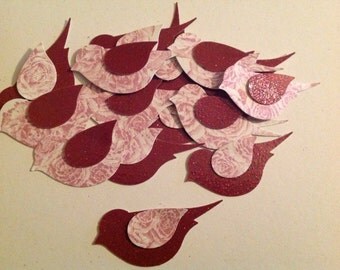 Popular items for red paper birds on Etsy