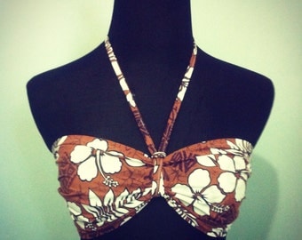 Tahitian dance costume - tahitian coconut bra cover