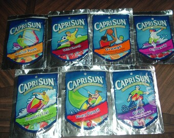 25 Empty Capri Sun Juice Pouches PICK YOUR FLAVOR Choose all the same ...