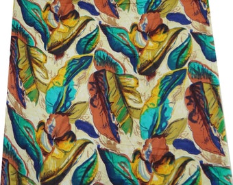 Popular items for leaf pattern fabric on Etsy